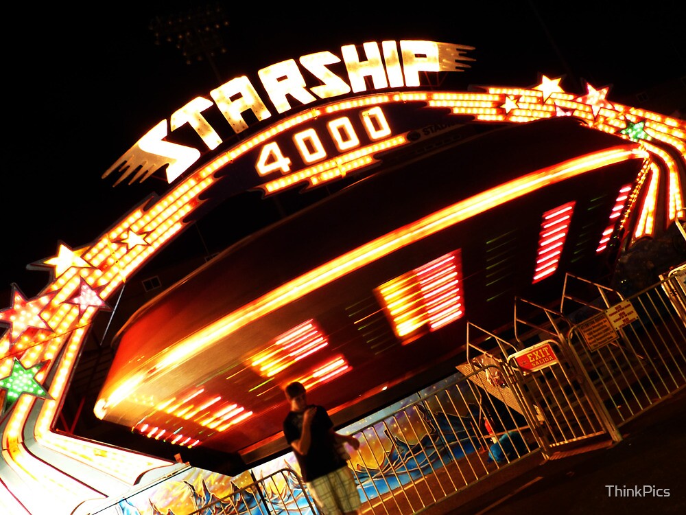 "Starship Carnival Ride " by ThinkPics | Redbubble