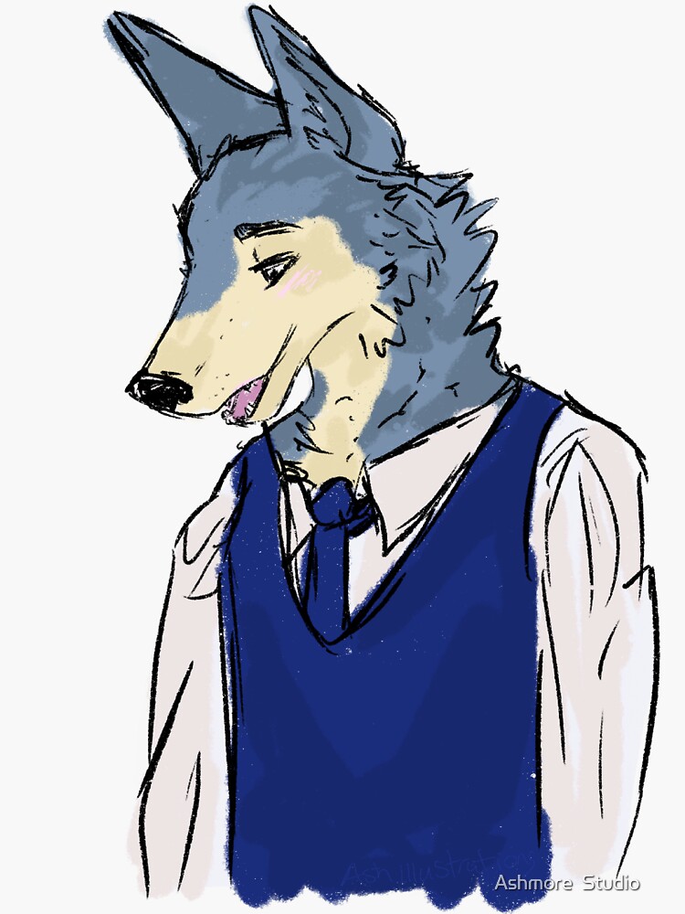 "Legoshi -Beastars" Sticker for Sale by Ashlynnartistry | Redbubble