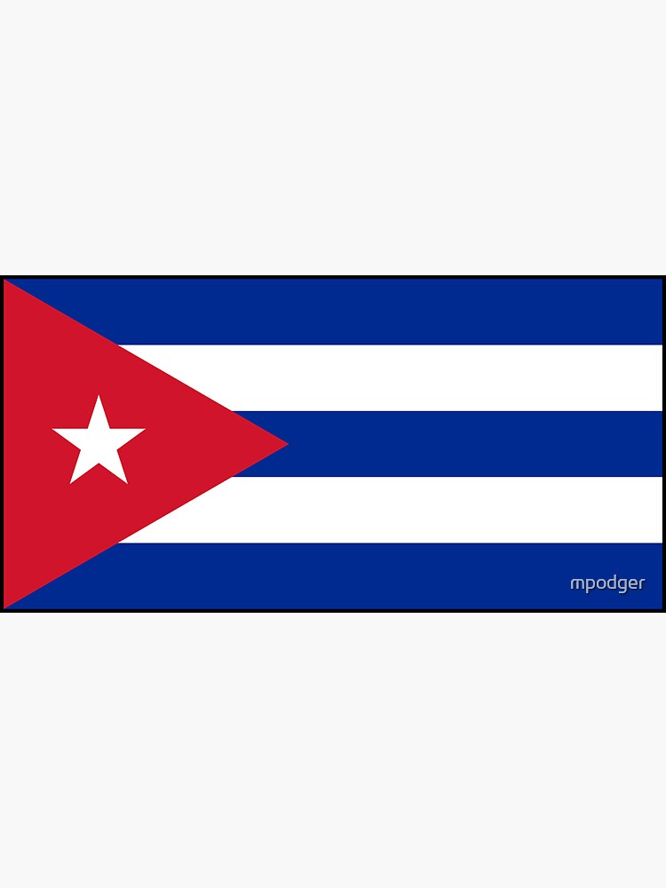 "Cuban Flag Gifts, Stickers & Products" Sticker for Sale by mpodger ...