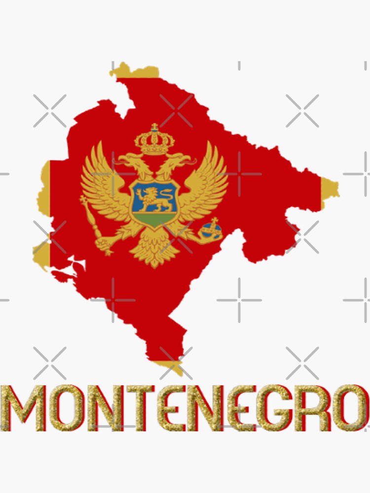 "Montenegro Country Flag" Sticker by JG0024 | Redbubble