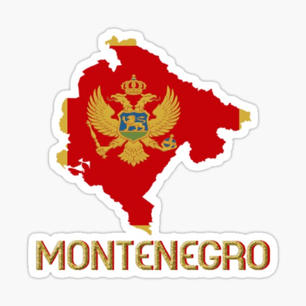 "Montenegro Country Flag" Sticker by JG0024 | Redbubble