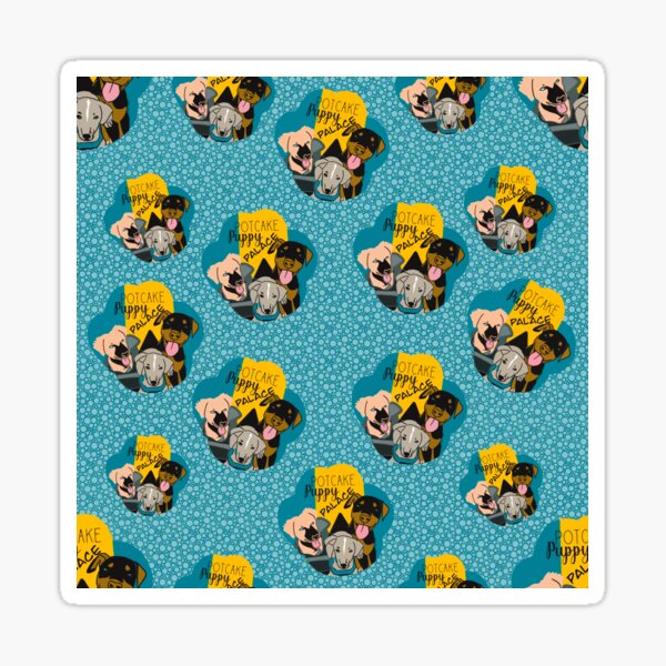 "Potcake Puppy Palace Logo" Sticker for Sale by c242cash | Redbubble