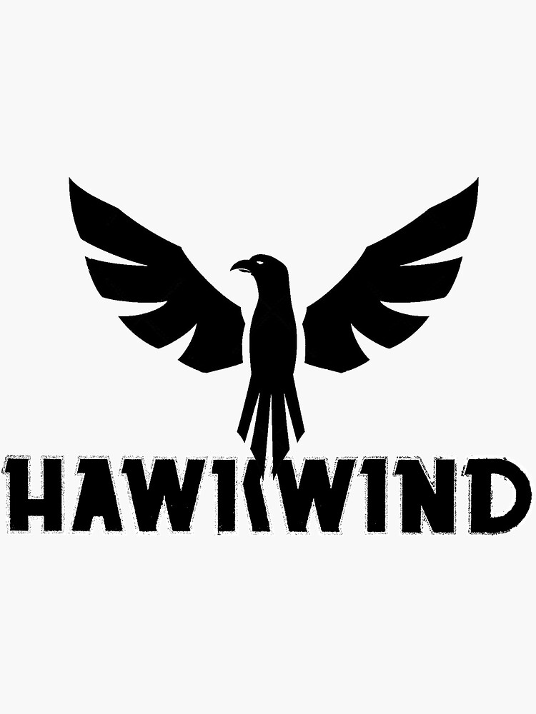 "Hawkwind Black Hawk" Sticker for Sale by ElijahBarns | Redbubble