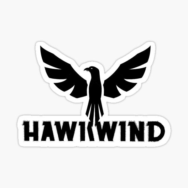 "Hawkwind Black Hawk" Sticker for Sale by ElijahBarns | Redbubble