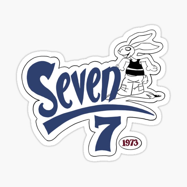"Seven" Sticker for Sale by 13thFloorDesign | Redbubble