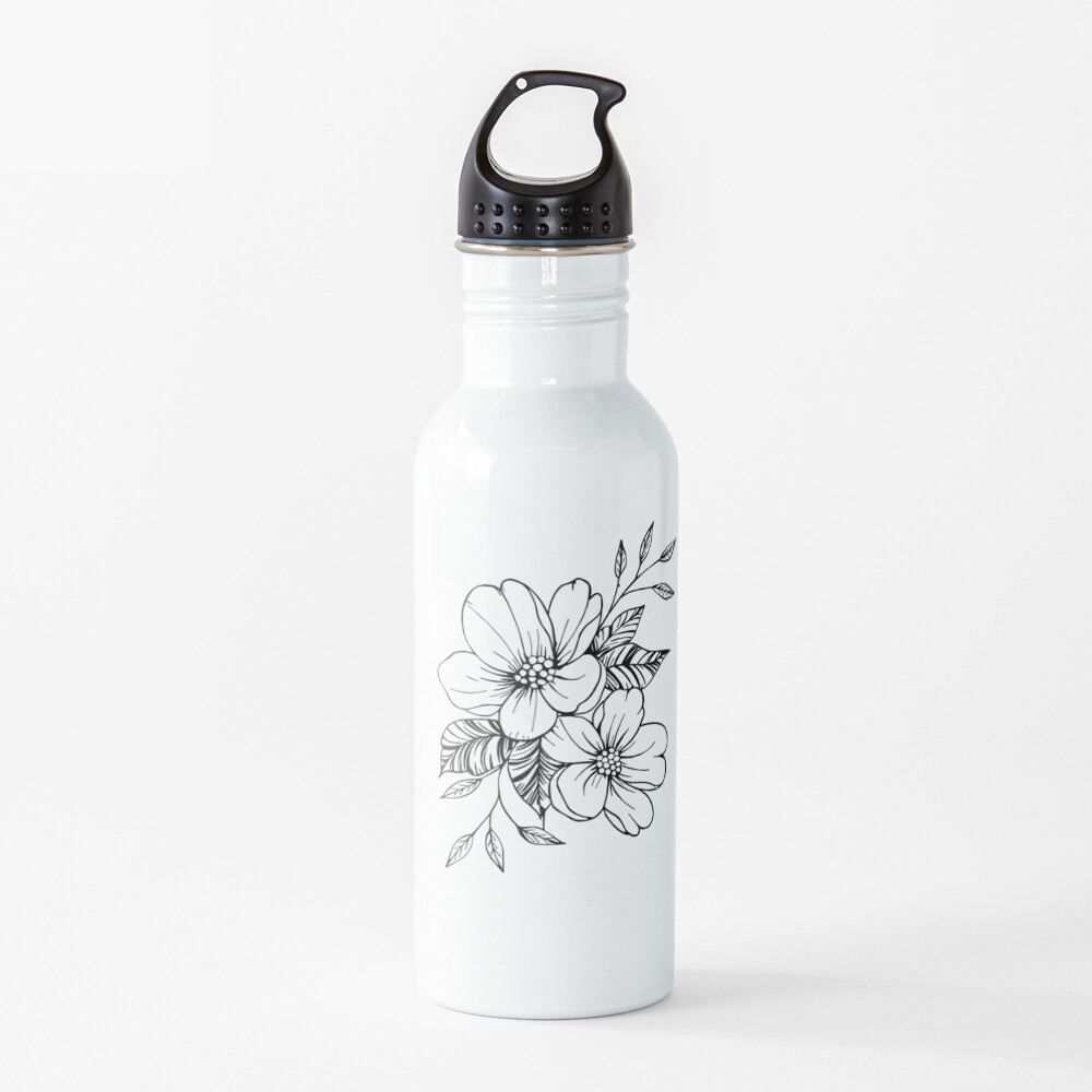 "Black and White" Water Bottle for Sale by klthomas14 | Redbubble