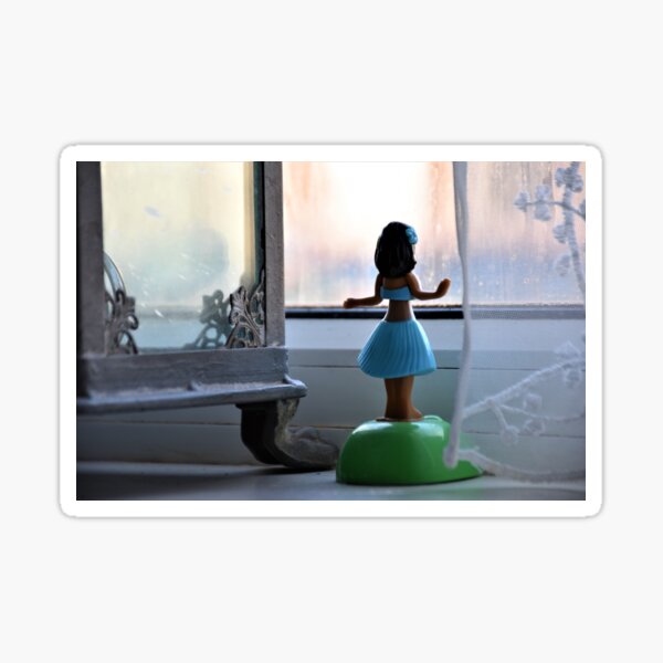 "Hula girl" Sticker for Sale by shakey | Redbubble
