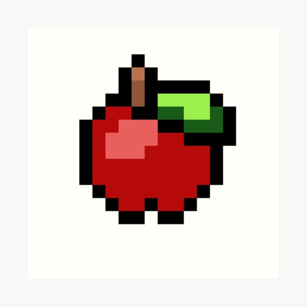 "Apple pixel art" Art Print by pixel0andu | Redbubble