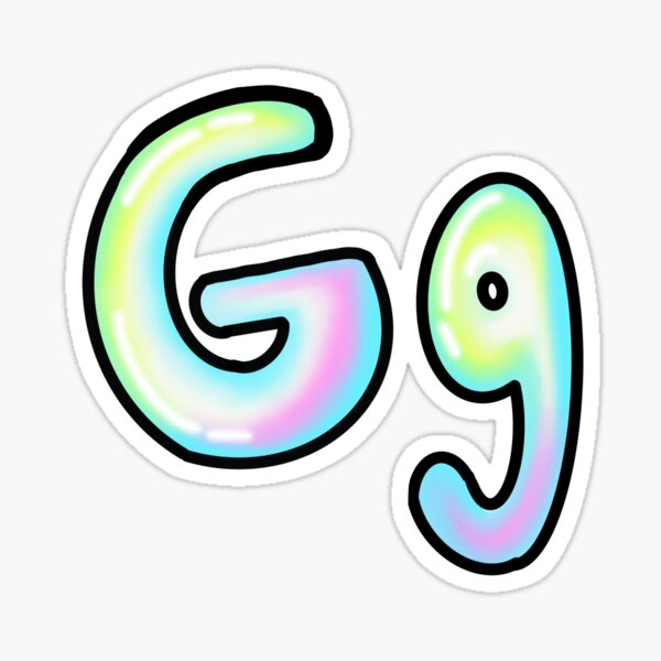 "Bubble letter G" Sticker by jennashelley | Redbubble