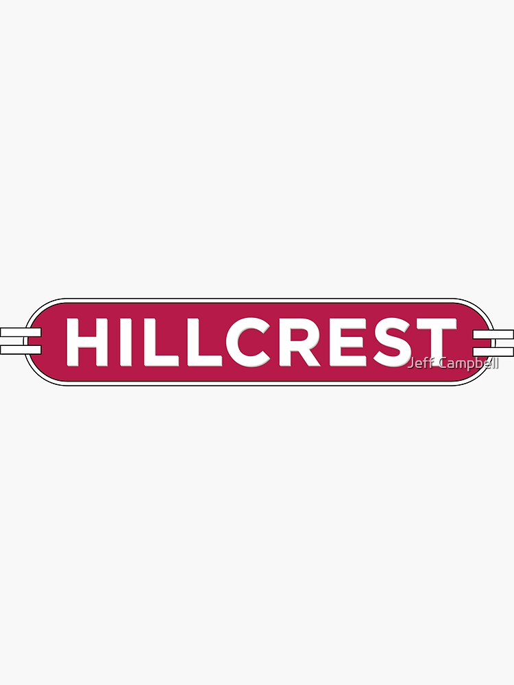 "Hillcrest Sign San Diego" Sticker for Sale by Jeff Campbell | Redbubble