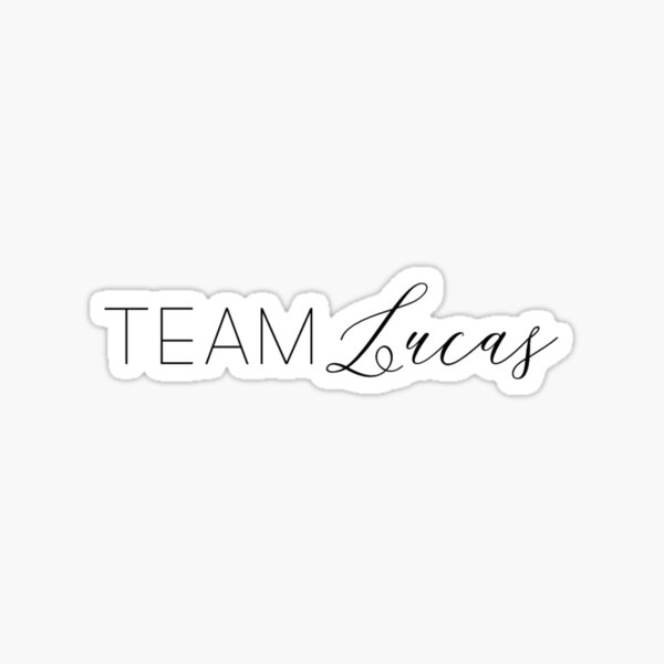 "Team Lucas" Sticker for Sale by ArtworkBySarahN | Redbubble
