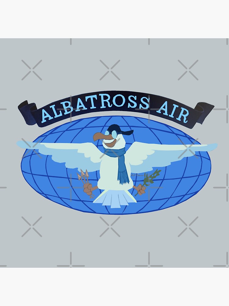 "Albatross Airline!" Sticker for Sale by DLPCharacterLiv | Redbubble