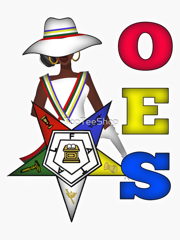 " OES Style Order Of The Eastern Star Logo Sistar Freemason" Sticker ...