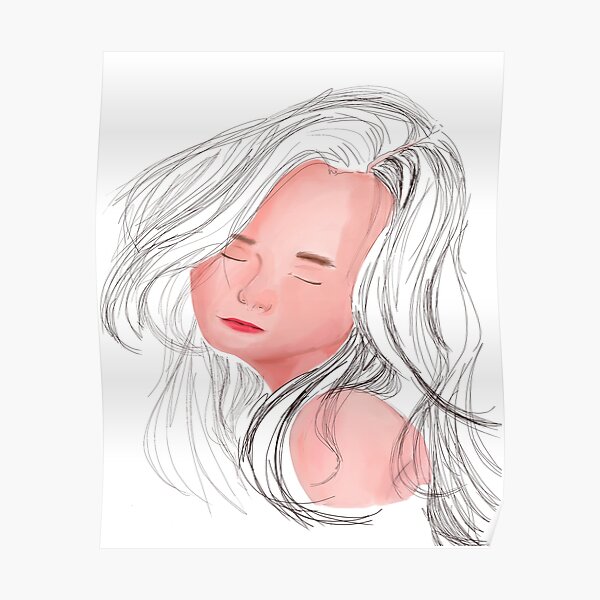 "Pink girl" Poster by Glitradora | Redbubble