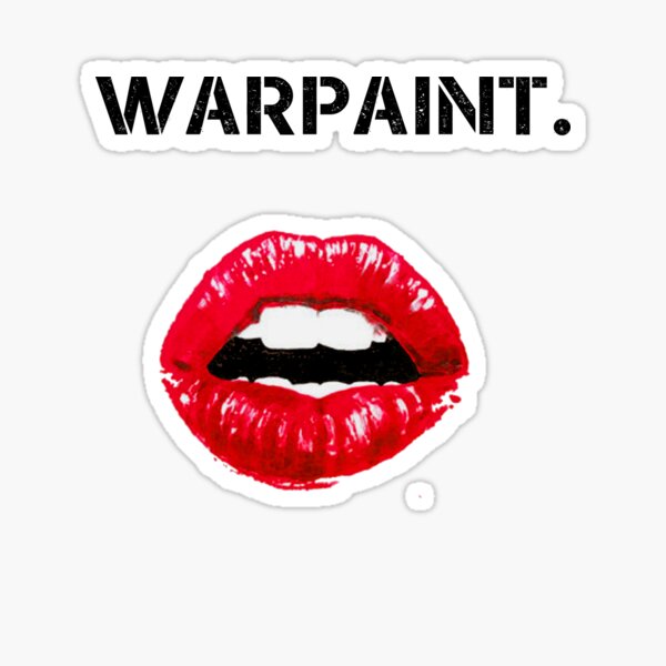 "Warpaint." Sticker by fandomwithlove | Redbubble