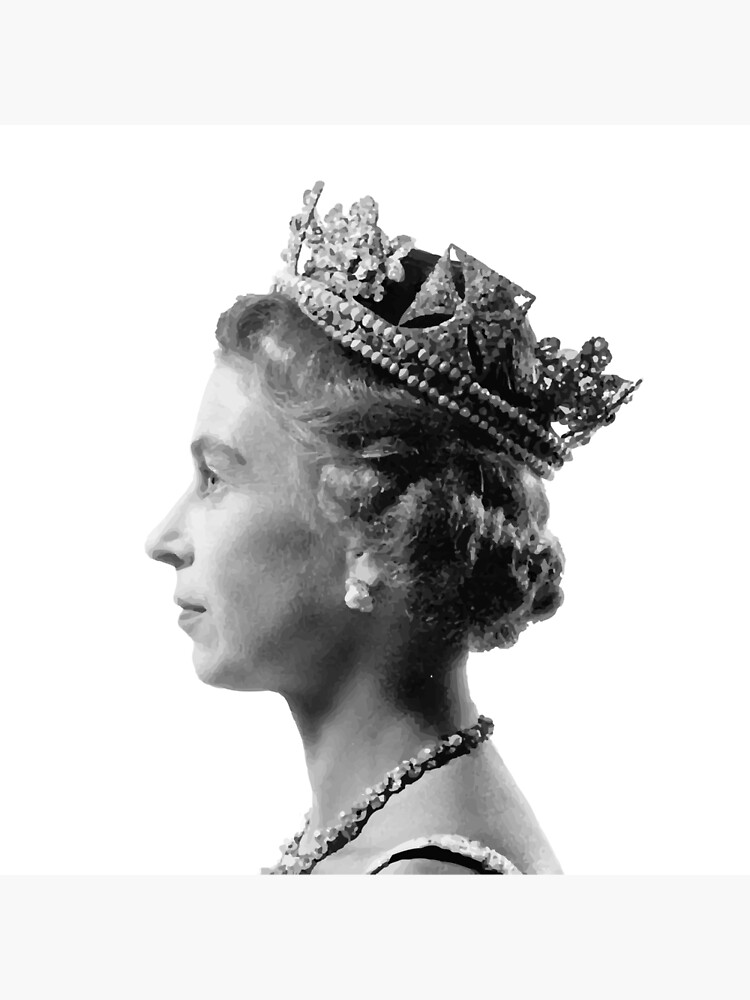 "Queen Elizabeth II Profile" Poster for Sale by anniekwheeler | Redbubble