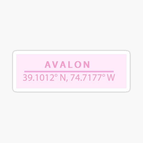 "Pink Avalon - Sticker" Sticker by tesscosgrave | Redbubble