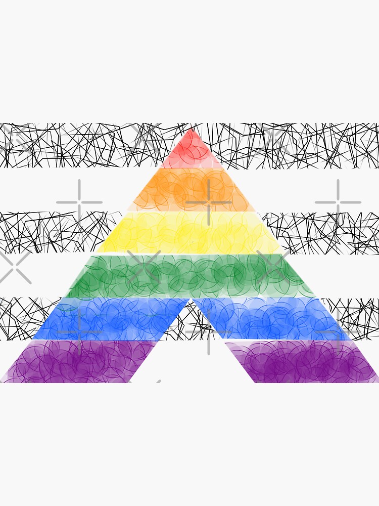 "Straight Ally Flag" Sticker for Sale by lissydoodle | Redbubble