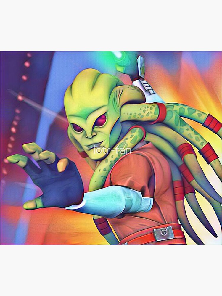 "Clone Wars Kit Fisto" Art Print by lotr-fan | Redbubble