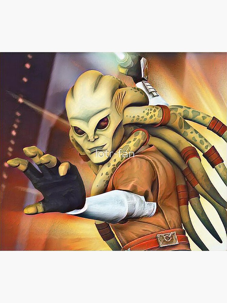 "Clone Wars Kit Fisto" Art Print by lotr-fan | Redbubble