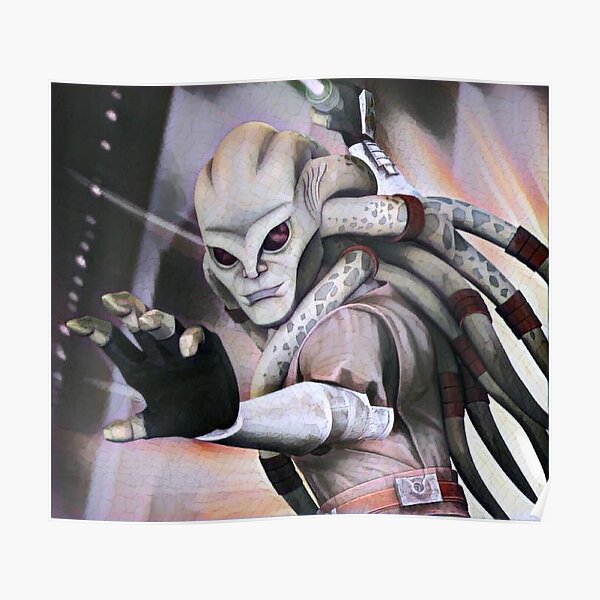 "Clone Wars Kit Fisto" Poster for Sale by lotr-fan | Redbubble