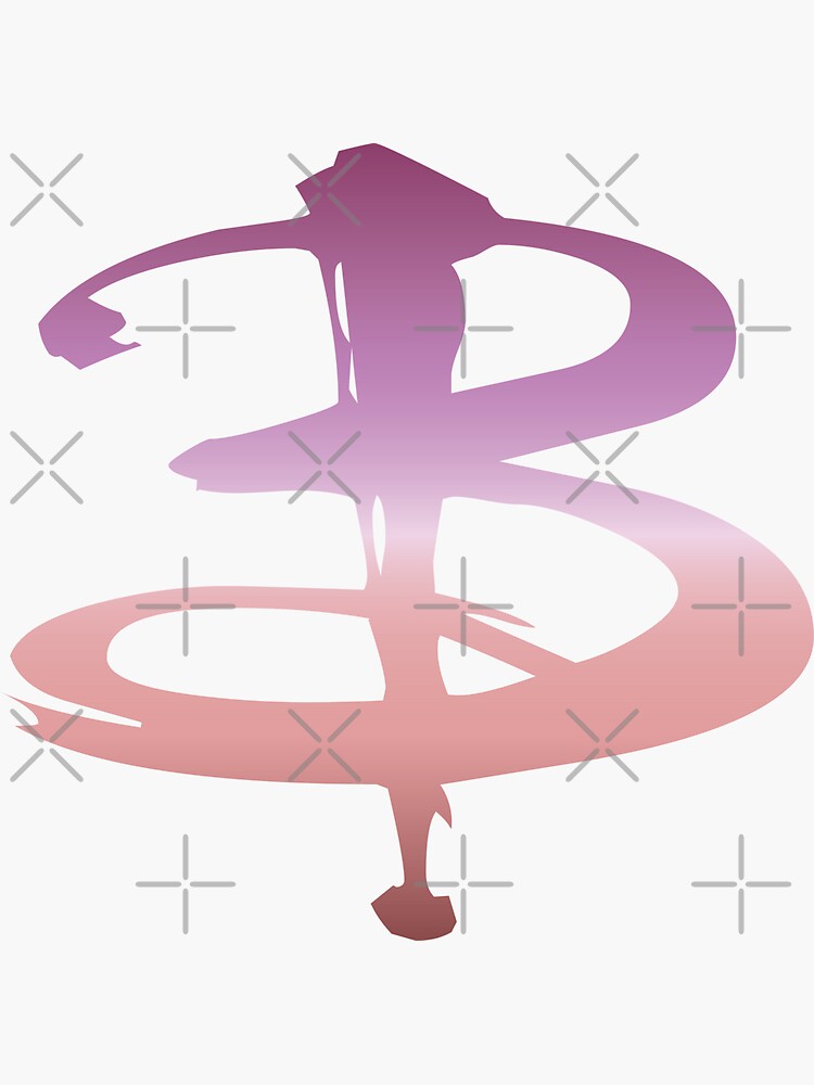"B Logo Lesbian Pride - Buffy" Sticker by Queerdelion | Redbubble