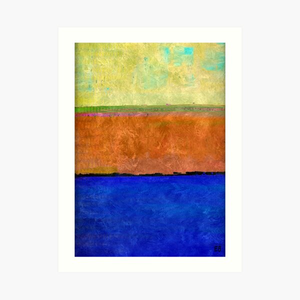 "Imagining Rothko - Beach Memories" Art Print by emilybrownart | Redbubble