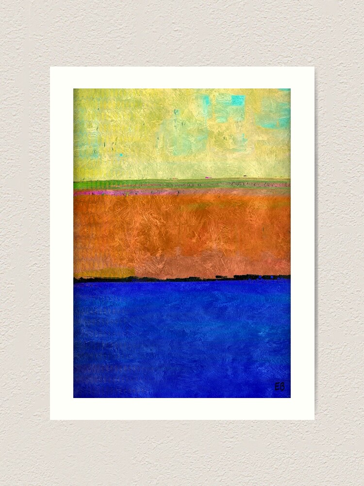 "Imagining Rothko - Beach Memories" Art Print by emilybrownart | Redbubble
