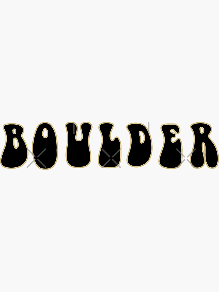 "Boulder" Sticker by coletteburd | Redbubble
