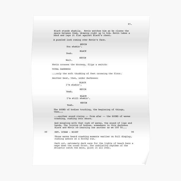 "Moonlight - Deleted Love Scene" Poster for Sale by binifuego | Redbubble