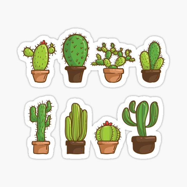 "Cactus Sticker Pack" Sticker by Kerri8 | Redbubble