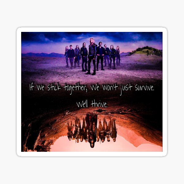 "one crew the100" Sticker for Sale by she5o | Redbubble