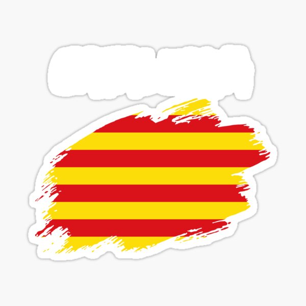"Catalonia flag flag Catalan Barcelona" Sticker by GeogDesigns | Redbubble