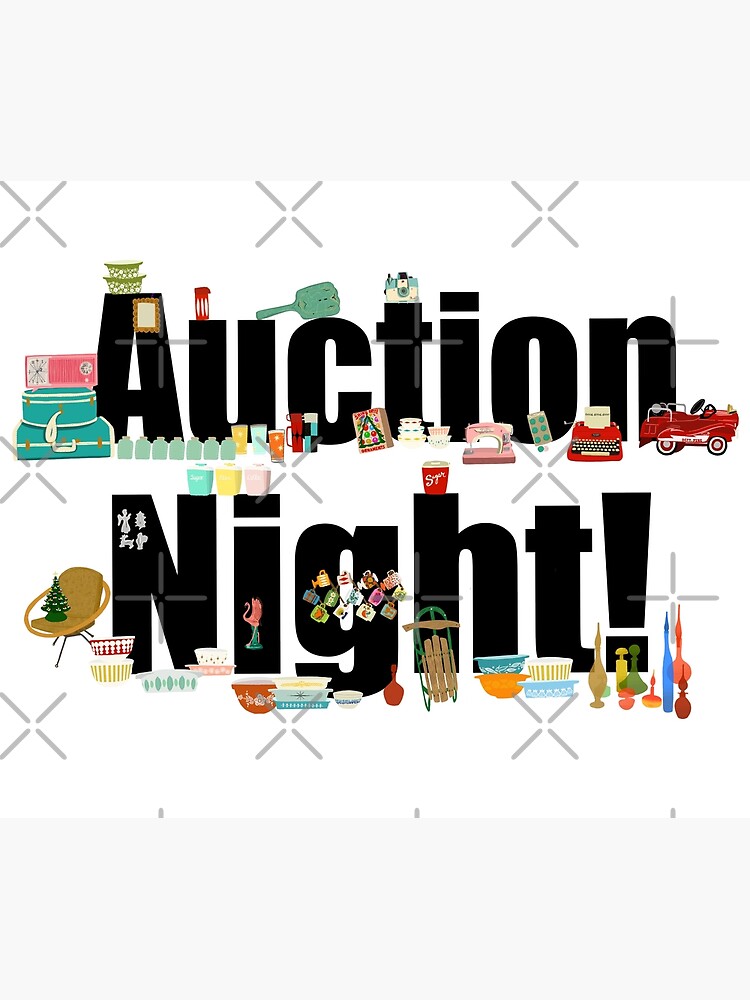 "Auction Night" Poster by jenbucheli | Redbubble