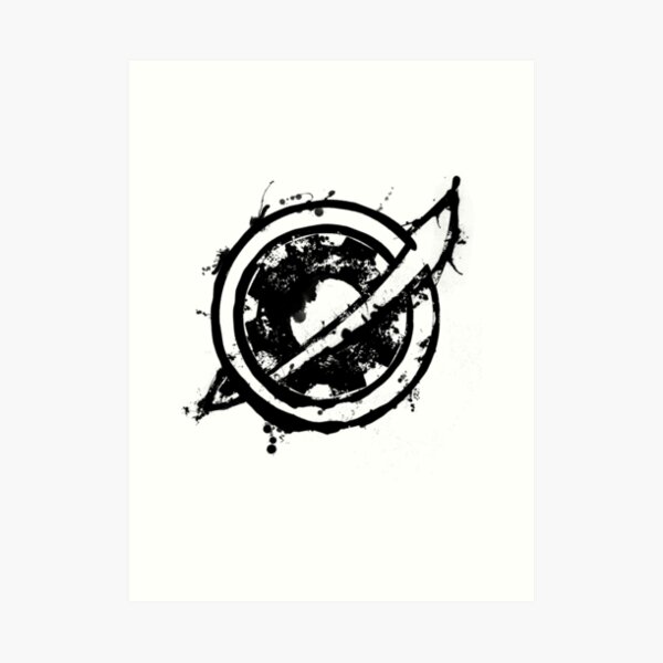 "STEINS GATE: Future Gadget Lab logo SPLASH black " Art Print for Sale ...