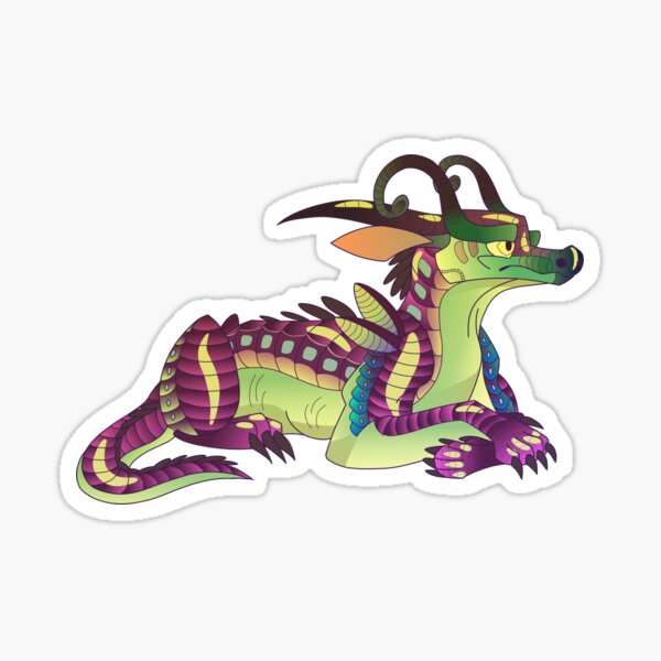 "Blue the SilkWing (Wings of Fire)" Sticker by luckoftheclaw | Redbubble