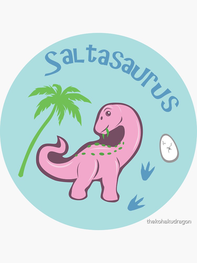 "Cute Saltasaurus" Sticker by thekohakudragon | Redbubble