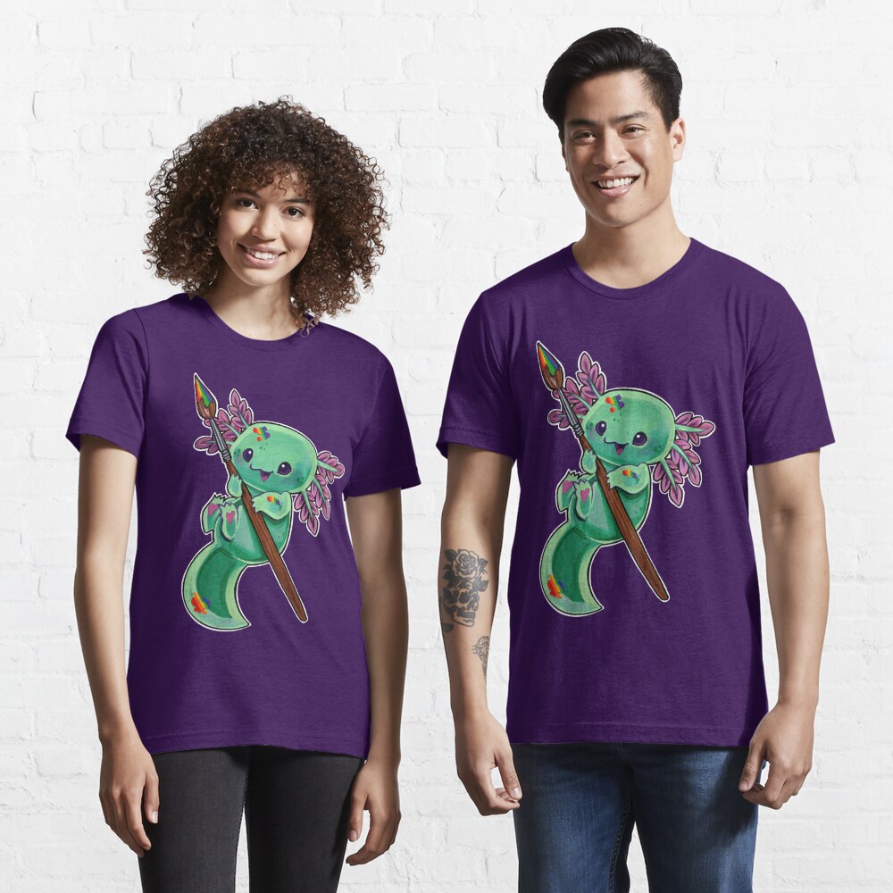 "Rainbow axolotl" Sticker for Sale by ArtOfBianca | Redbubble