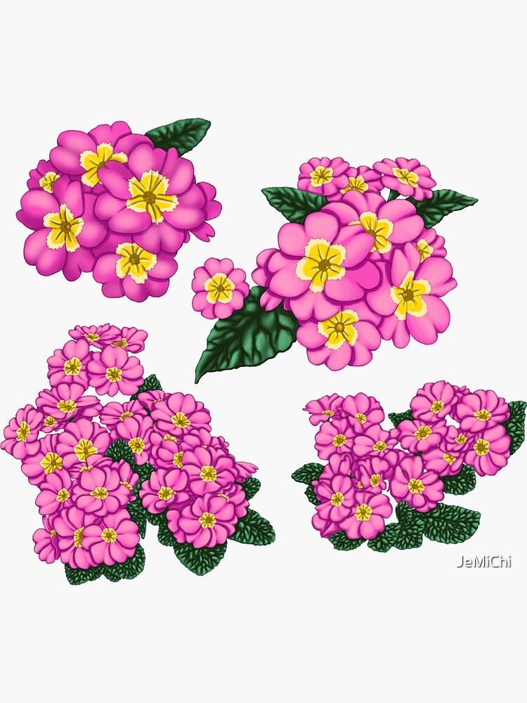 "Primrose Flower" Sticker for Sale by JeMiChi | Redbubble