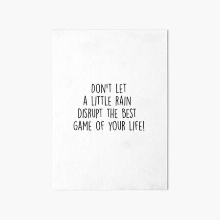 "Caddyshack Rain Quote" Art Board Print by Knity | Redbubble