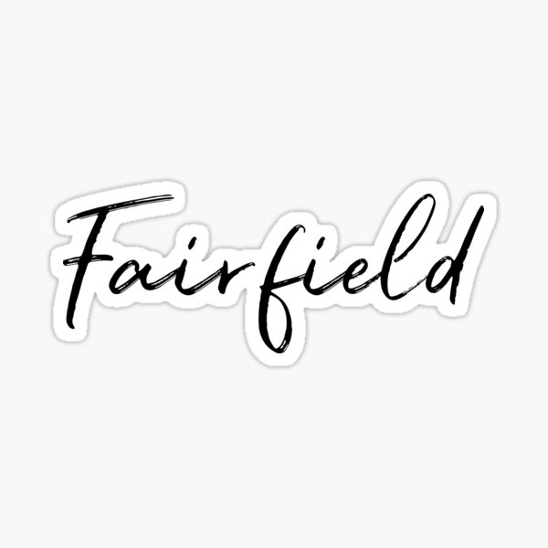 "Fairfield " Sticker for Sale by nhamren | Redbubble