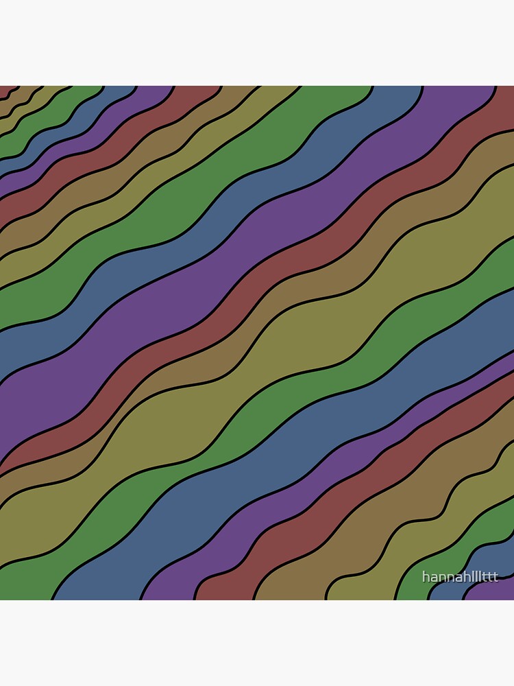 "Grayscale Rainbow Pattern" Sticker for Sale by hannahlllttt | Redbubble