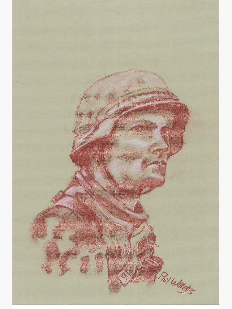 " Waffen SS Grenadier Portrait" Art Print by phils-art | Redbubble