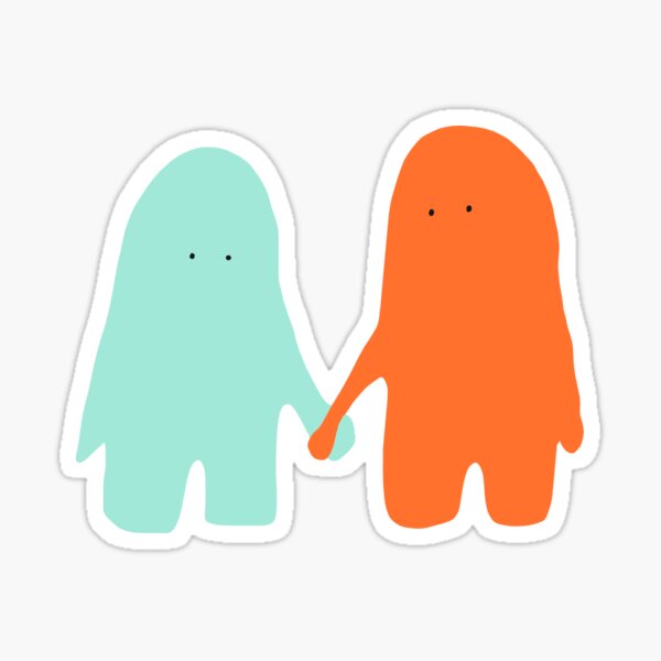 "Blob friends " Sticker by Koidesigns | Redbubble