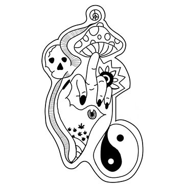 "Middle Finger Mushroom" Art Board Print for Sale by WrennieThePooh ...