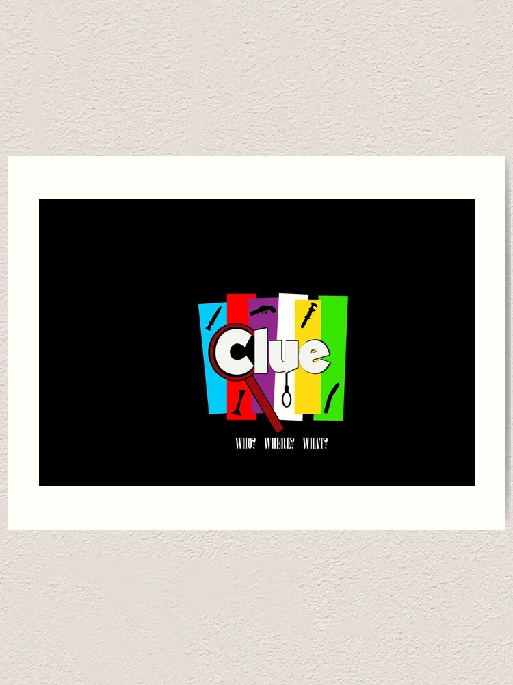 "Clue logo " Art Print for Sale by FunnyFerretArt | Redbubble