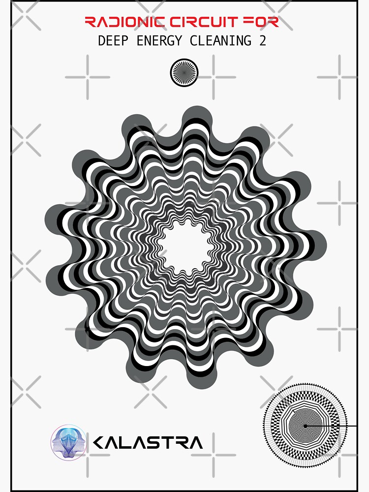 "Radionic Circuit for Deep Energy Cleaning n.2" Sticker for Sale by ...