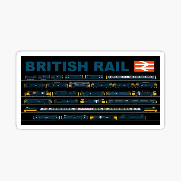 "BRITISH RAIL TRAINS" Sticker for Sale by CraigMatthews | Redbubble
