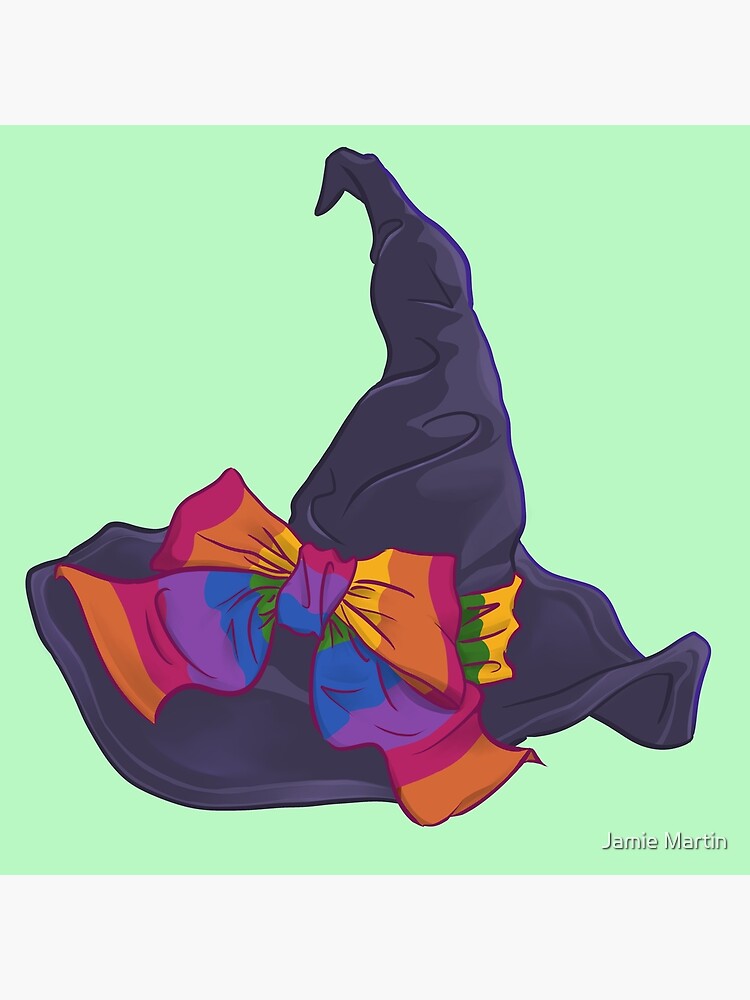 "Pride Coven Gay/LGBTQ Pride Flag LGBTQIA+ Witch/Wizard Hat" Poster by ...