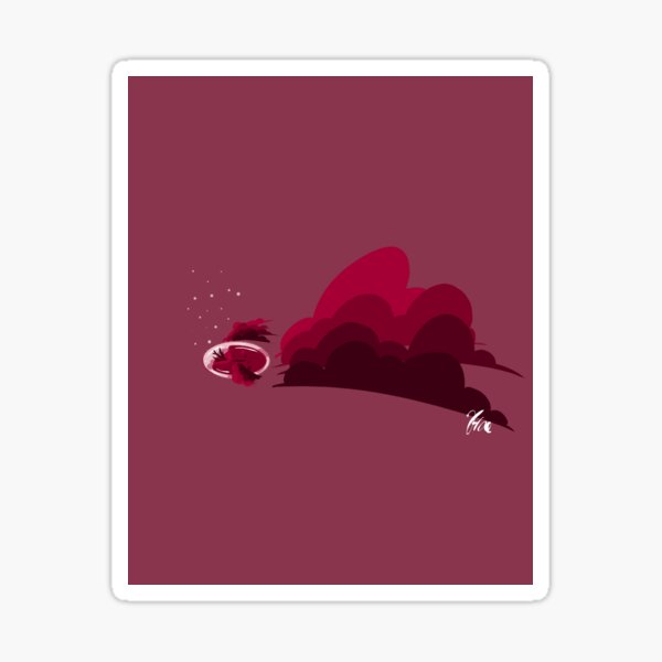 "Cloud Fish" Sticker for Sale by ha3unie | Redbubble